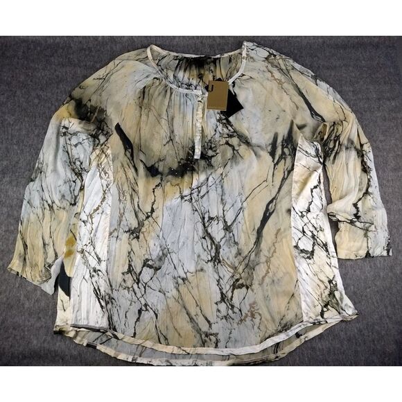 Alberto Makali | Tops | Alberto Makali Studded Top Semi Sheer Gauzy ...